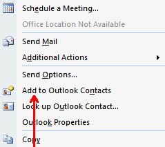 Steps for Adding Addresses to Your Address Book